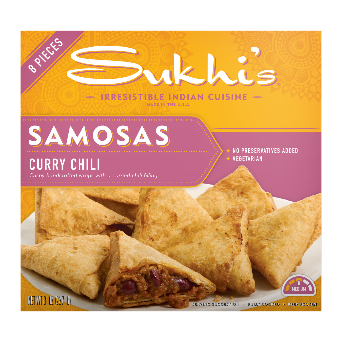 Sukhi's Indian Food | Curry Chili Samosa Frozen Appetizer 8oz – Sukhi's ...